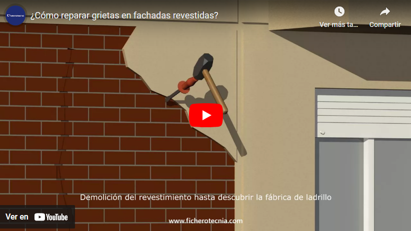 Video reparación grietas en fachadas revestidas. | Habiten10
